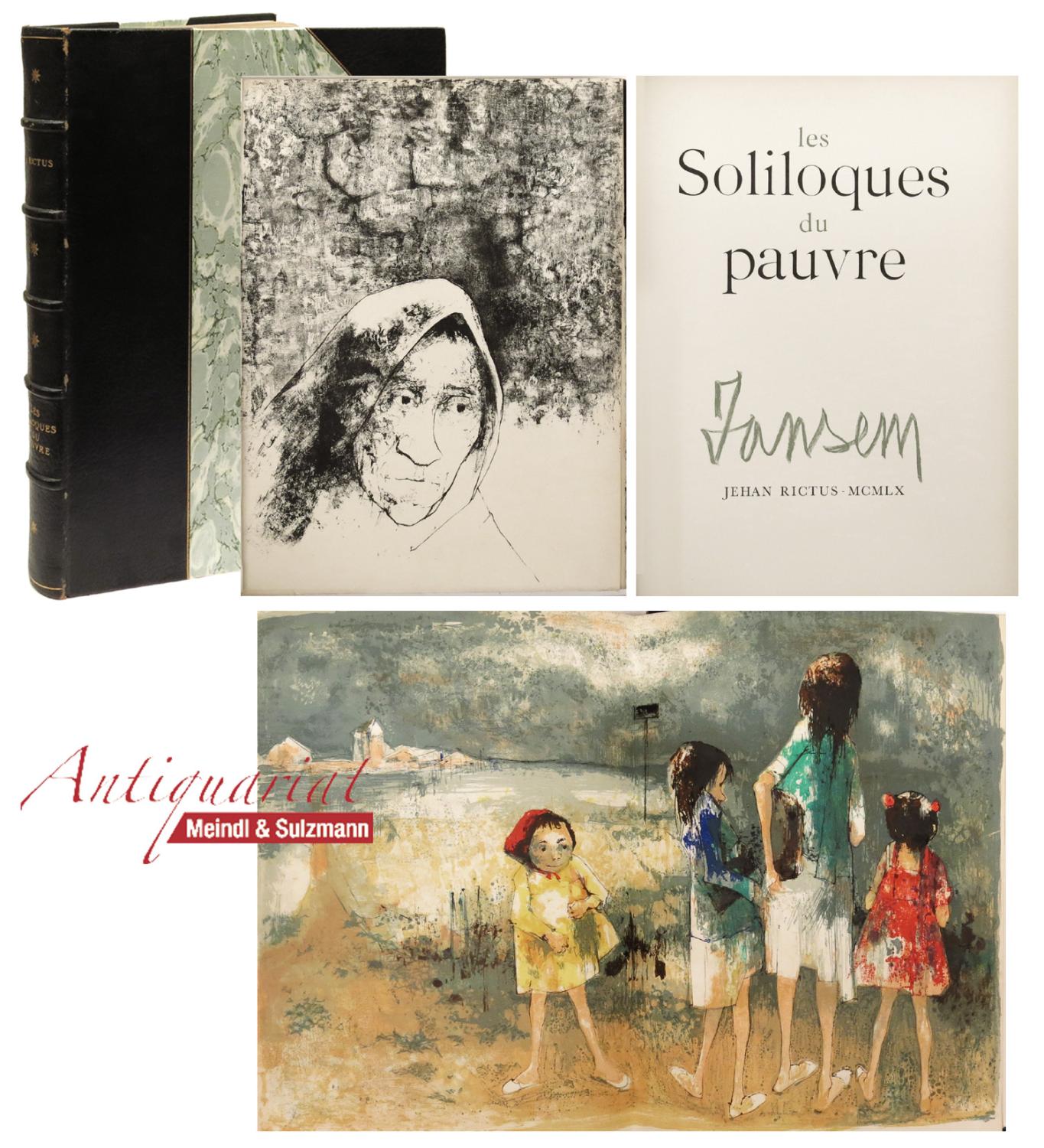 Les Solioques du pauvre. by Jansem, J. - Rictus, Jean [d.i. Gabriel ...