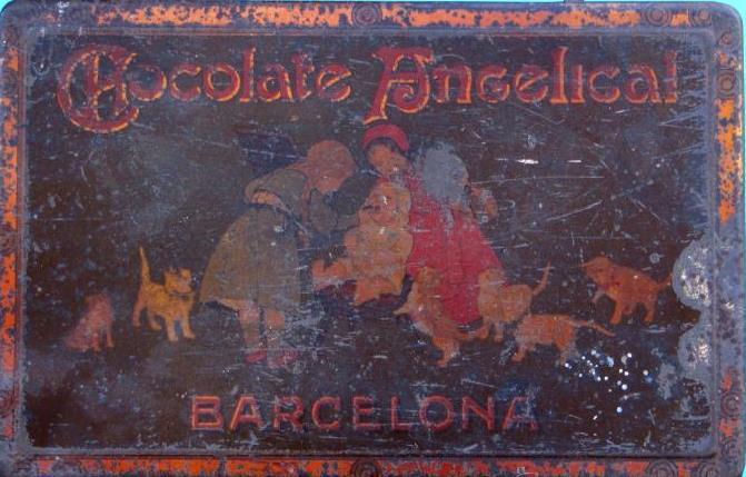 Caja Metálica Chocolate Chocolates Angelical L Serralta Barcelona