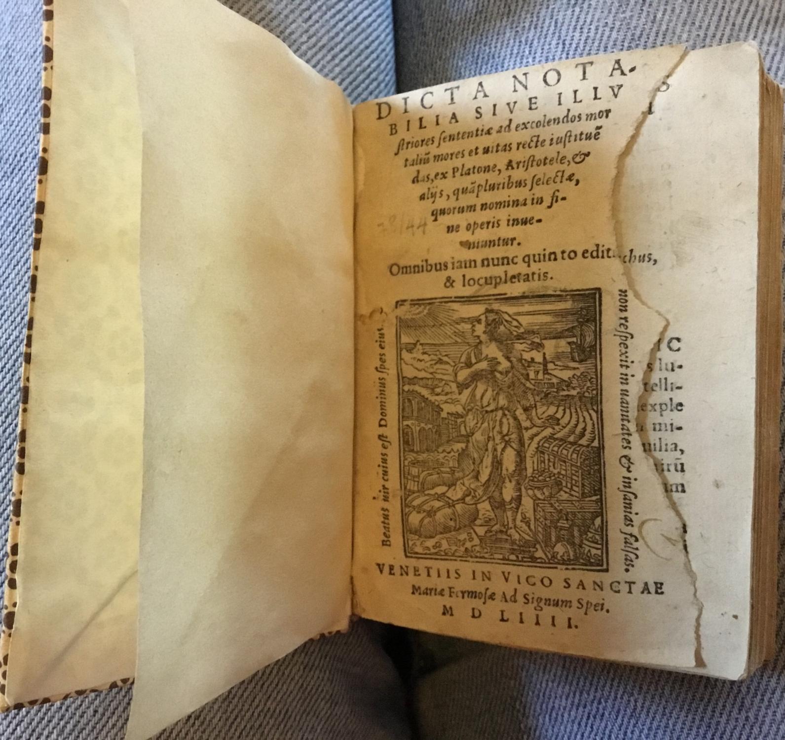 Dicta notabilia. Sive illustriores sententiae ad excolendas mortalium ...