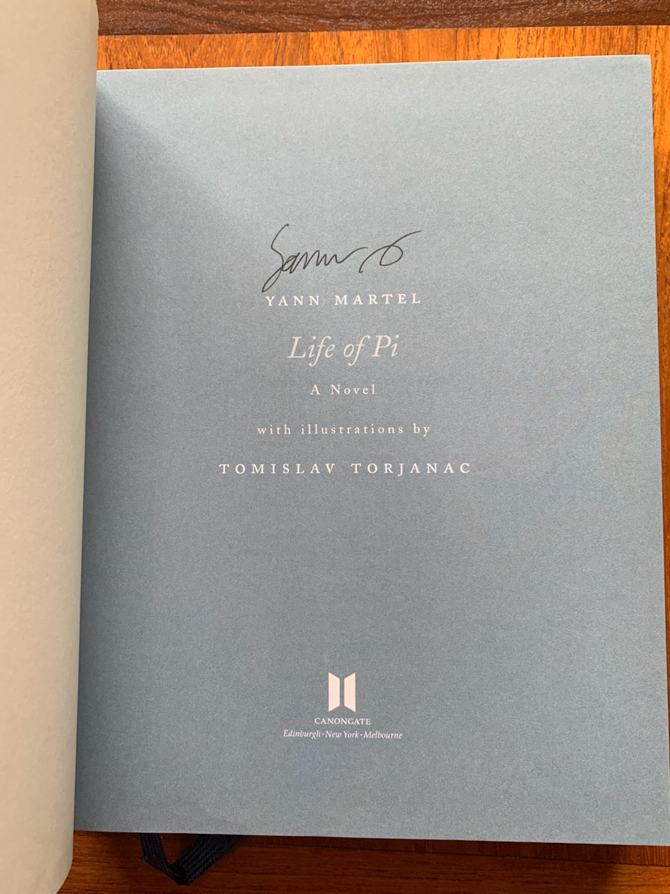 Life of Pi: The Illustrated Edition. Signed. First edition, first ...