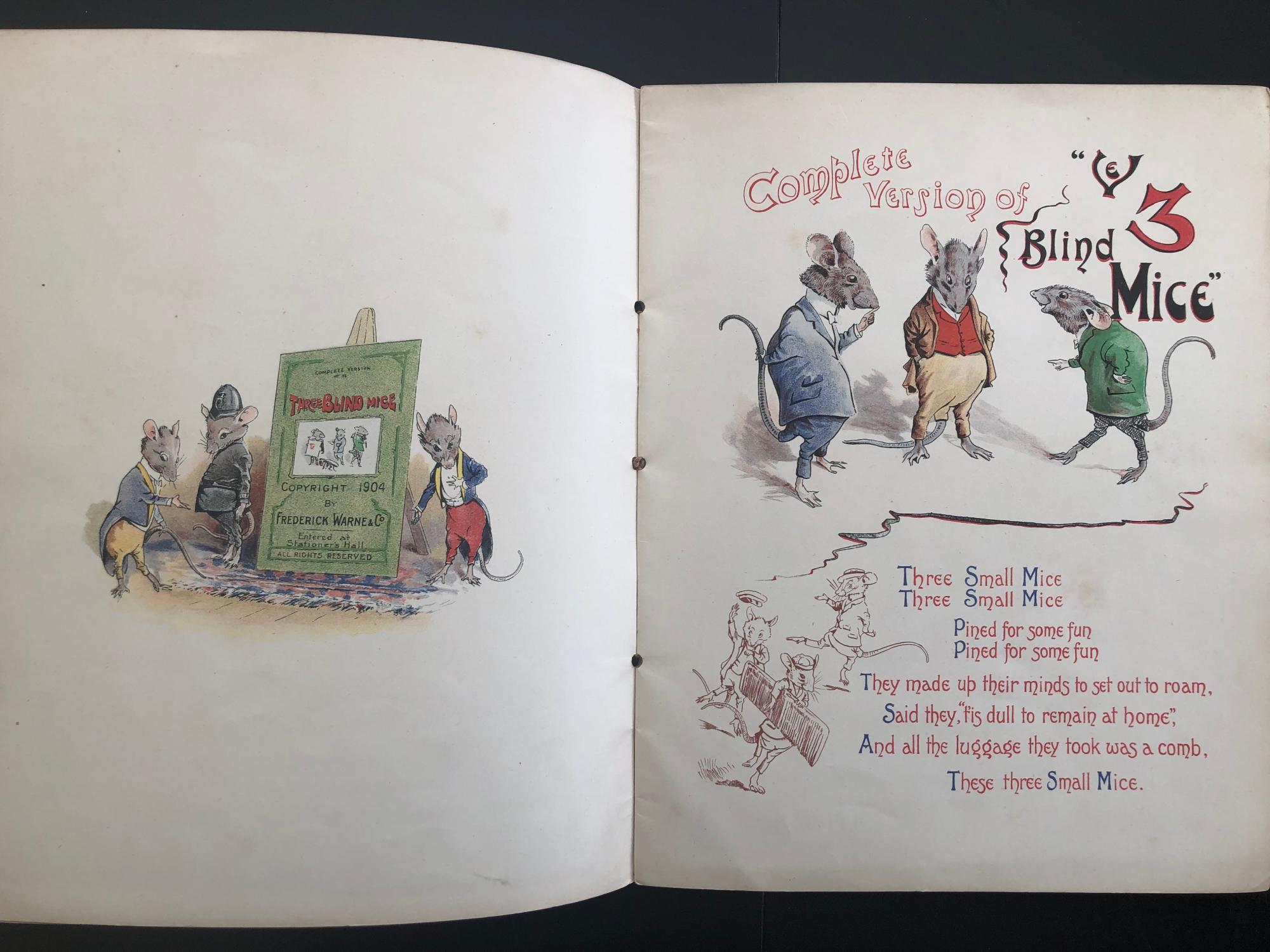 The Complete Version Of Three Blind Mice : Illustrated By Walton ...