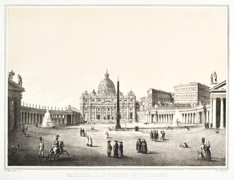 ROM. "Basilica di S. Pietro in Vaticano". Blick auf den Petersdom und ...