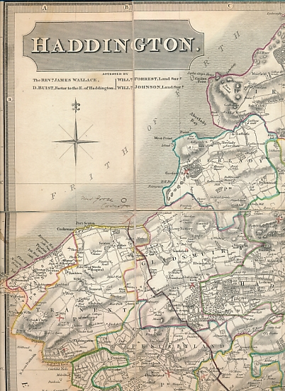 Haddington. 1822 map by Thomson, John: (1822) First Edition. Map ...