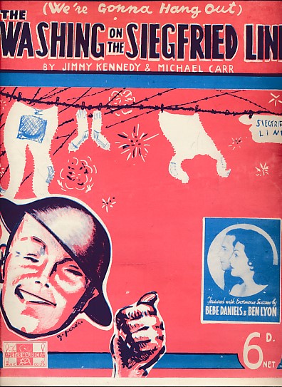 The Washing on the Siegfried Line [We're Gonna Hang Out] (Sheet music ...