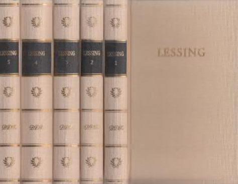 Lessings Werke in fünf Bänden Mit einem Bildnis Lessings sowie einer ...