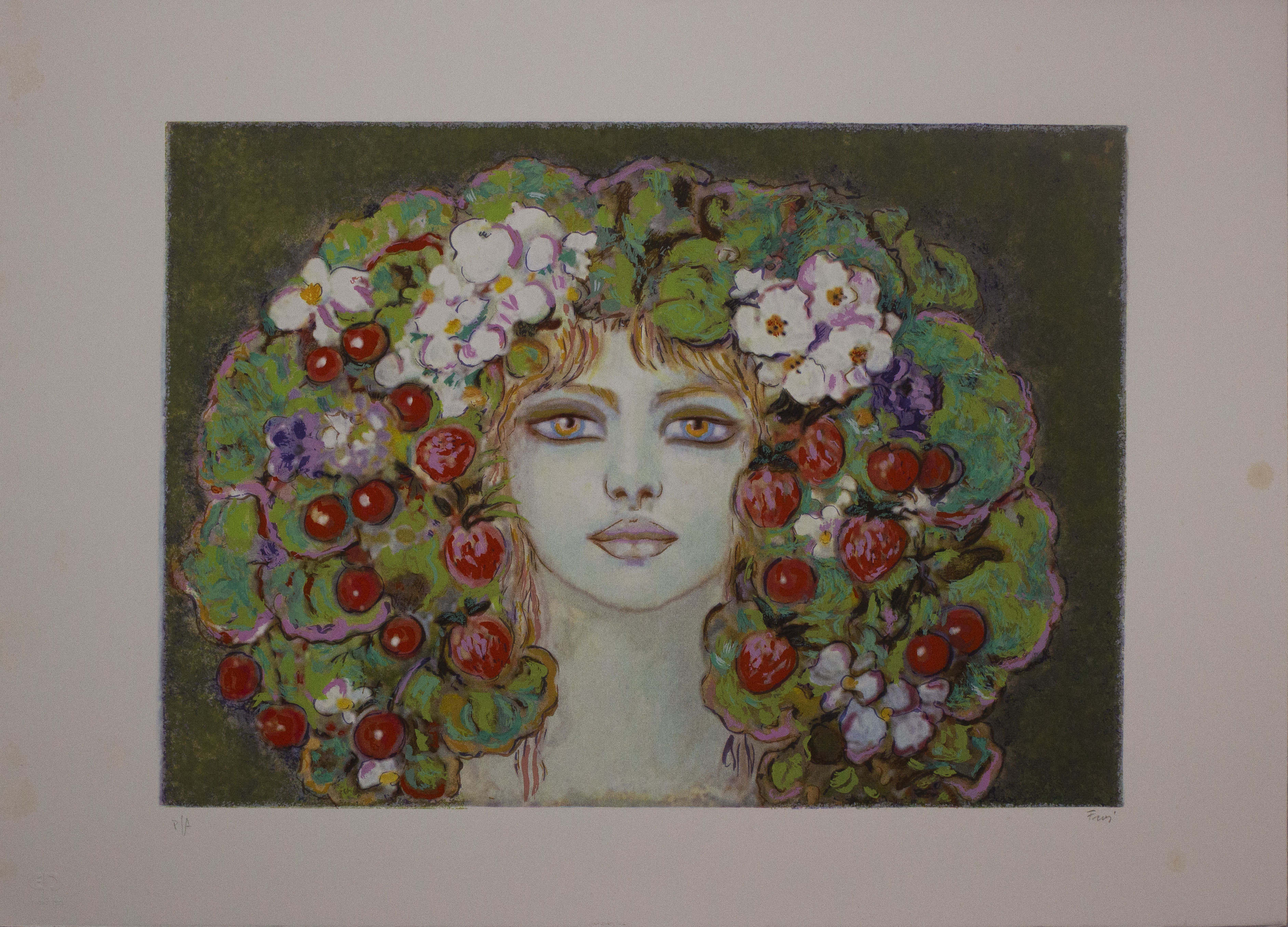 Litografia a colori by Felicita Frai: Autografato dall'autore Art ...