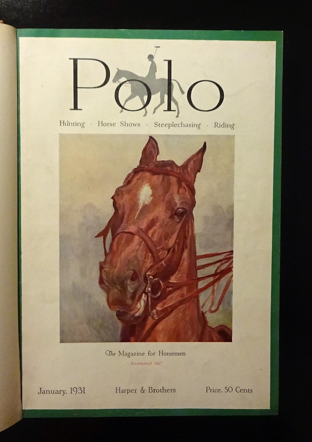 POLO Magazine - 1931, Volume V with 8 Bound Issues: (1931) Magazine ...