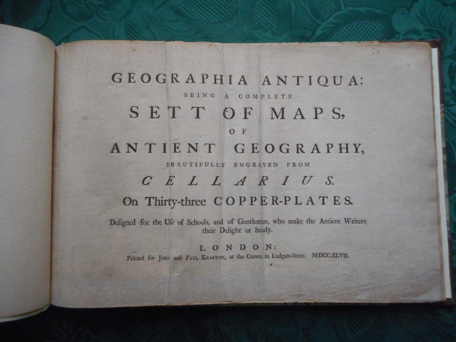 Geographia Antiqua: Being a Complete Set of Maps of Ancient Geography ...