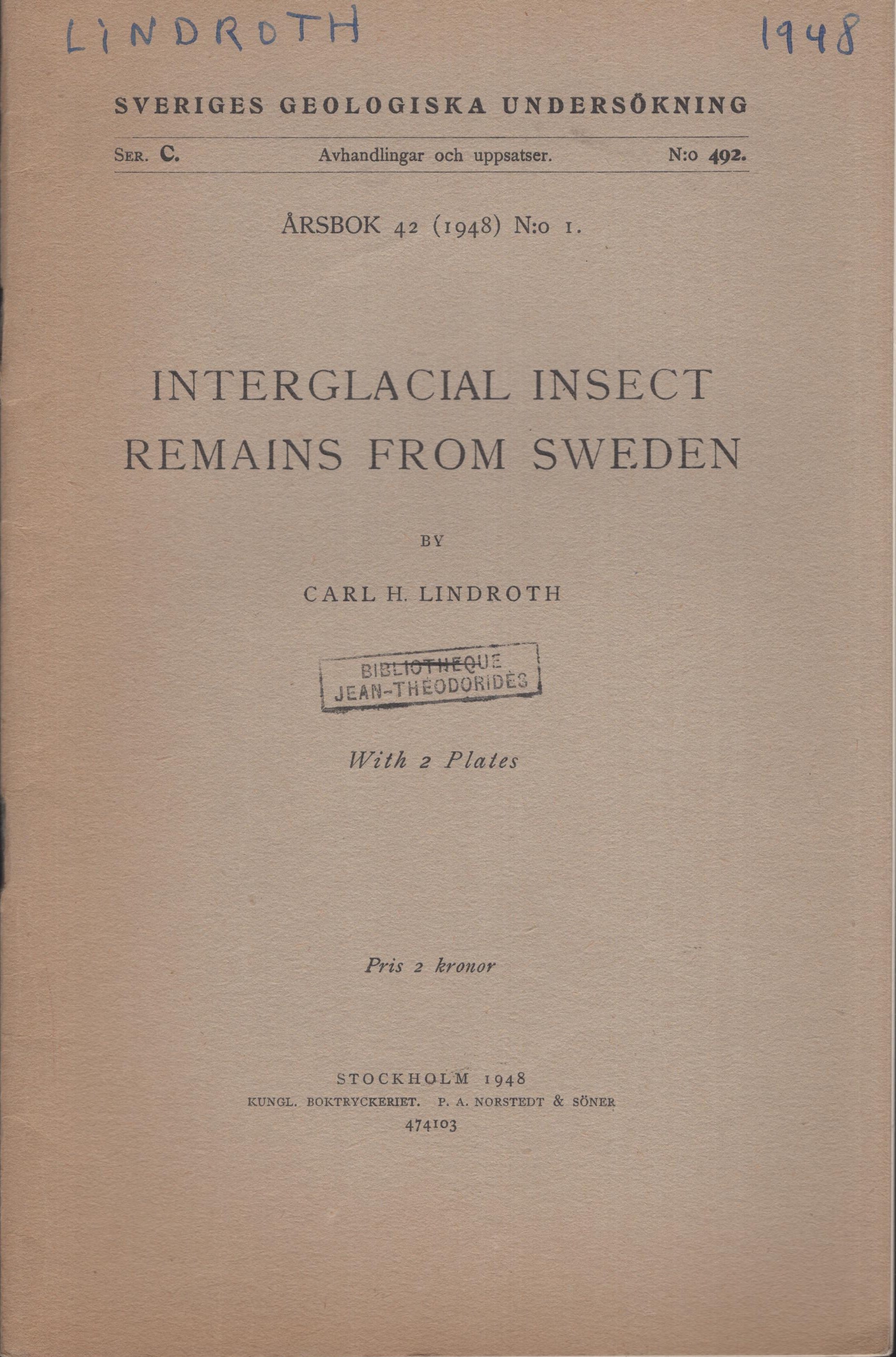 Sveriges Geologiska Undersökning - Ser. C. - Avhandlingar och uppsatser ...