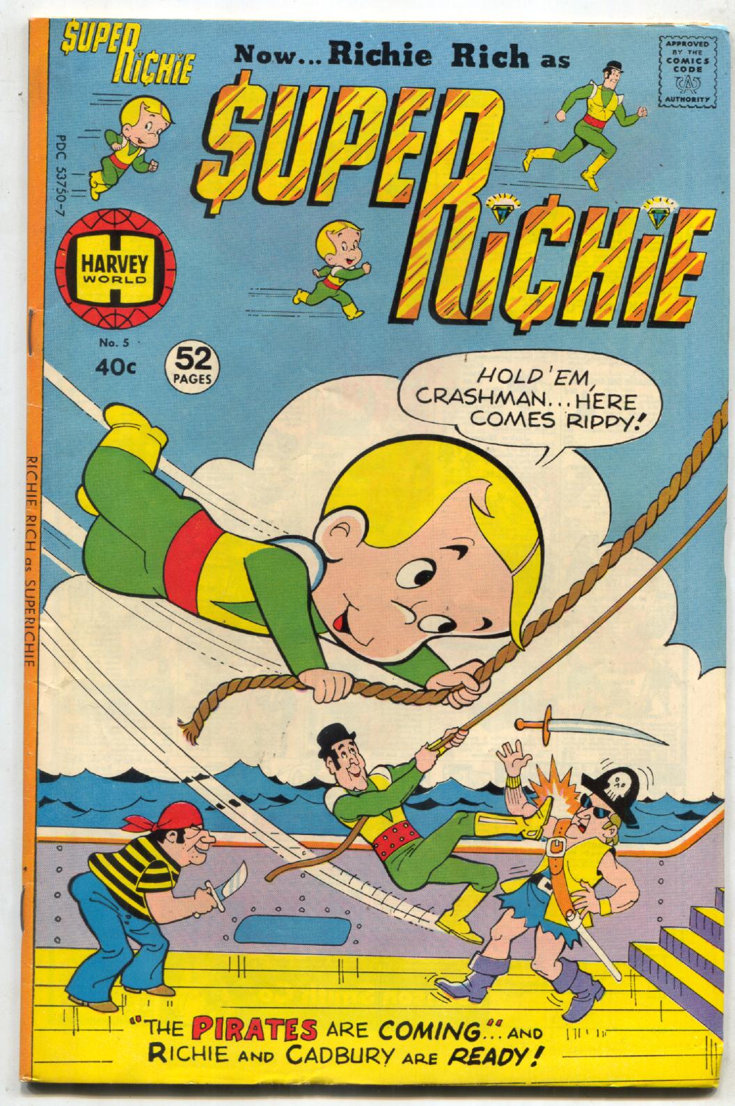 Super Richie #5 1976- Harvey Comics Richie Rich FN: (1976) Comic | DTA ...