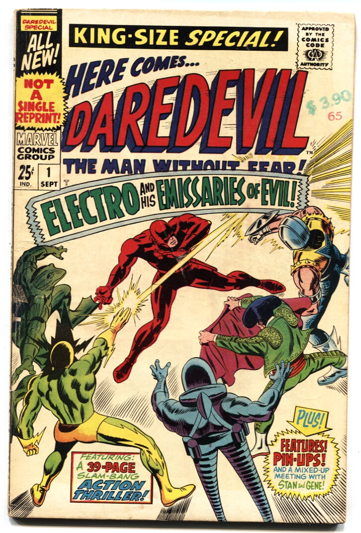 Daredevil Annual #1 VG+ 1967-Electro-Gladiator-Matador comic book ...
