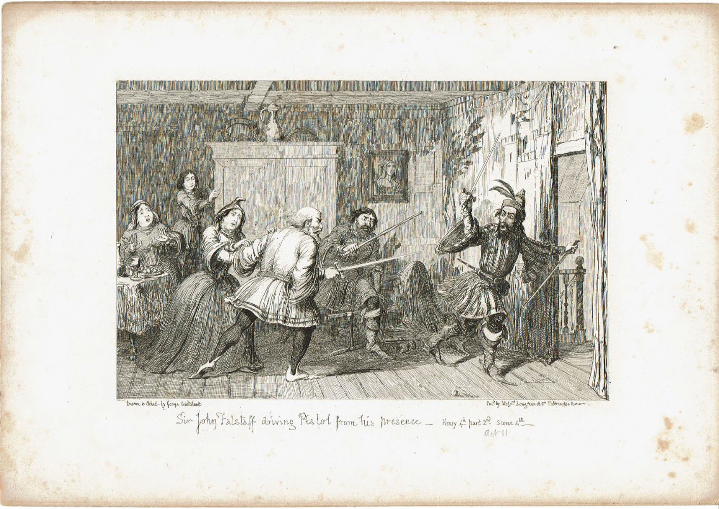 TWENTY ETCHINGS BY GEORGE CRUIKSHANK ILLUSTRATING THE LIFE OF SIR JOHN ...
