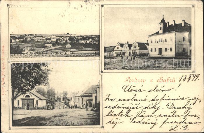 Postkarte Carte Postale Habry Habern Ortsansichten: Manuskript ...