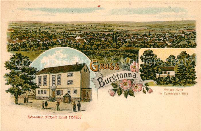 Postkarte Carte Postale Tonna Gotha Burgtonna Schenkwirtschaft Emil ...