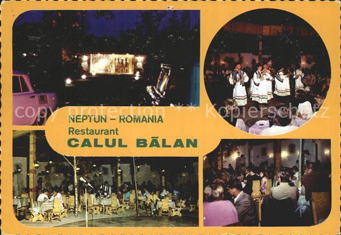 Postkarte Carte Postale Neptun Restaurant Calul Balan: Manuskript ...