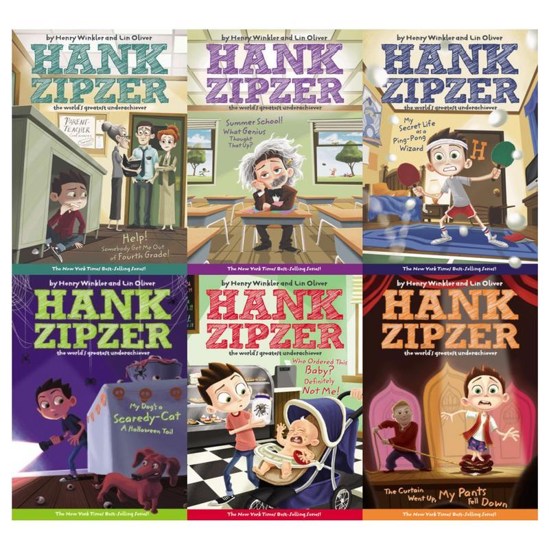 HANK ZIPZER Childrens Series by Henry Winkler Set of Paperback Books 7 ...