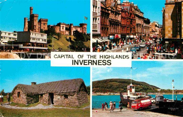Postkarte Carte Postale Inverness Highland Castle Old Leanach Cottage ...
