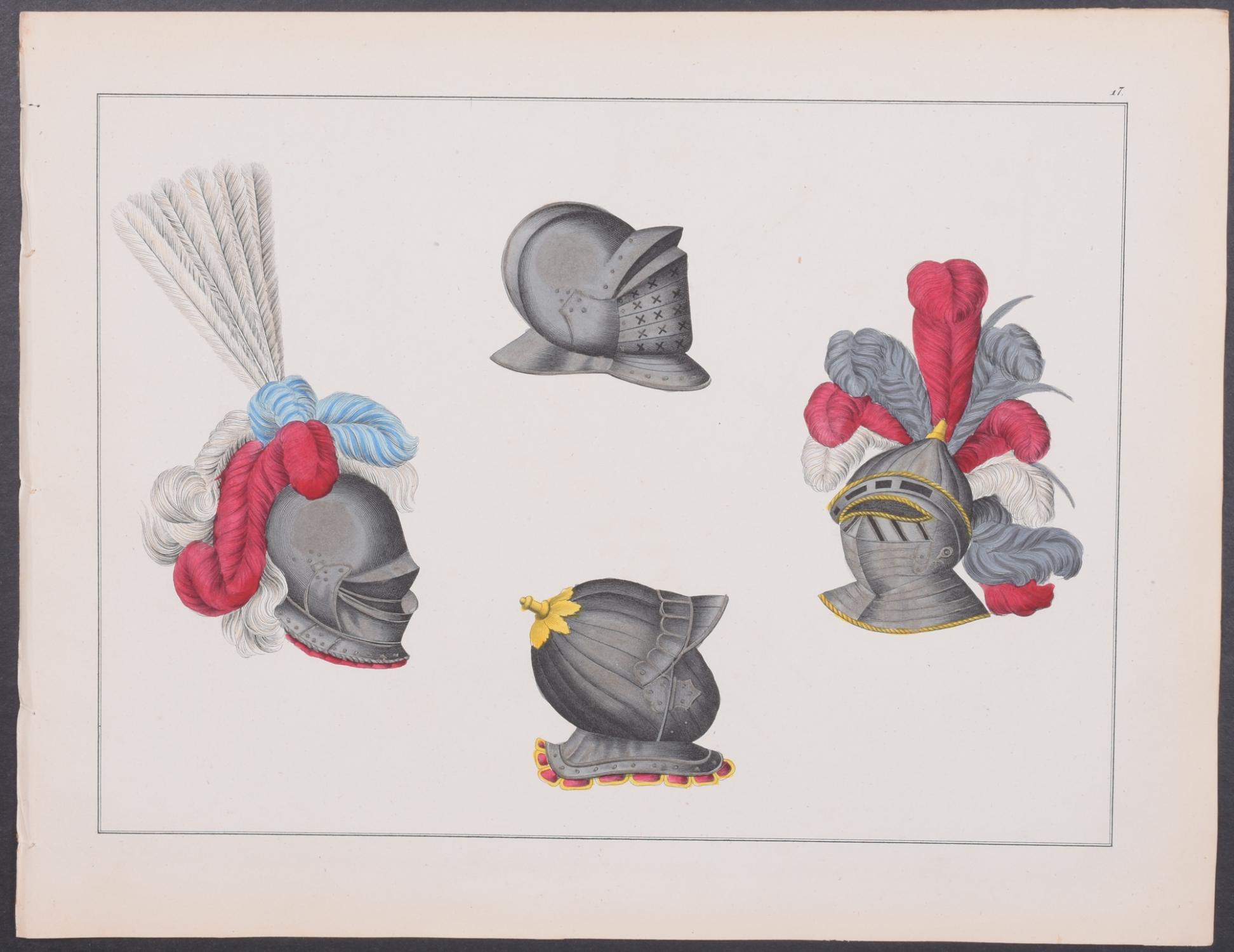 Knight's Headpieces by Franz Kottenkamp: (1857) Art / Print / Poster ...