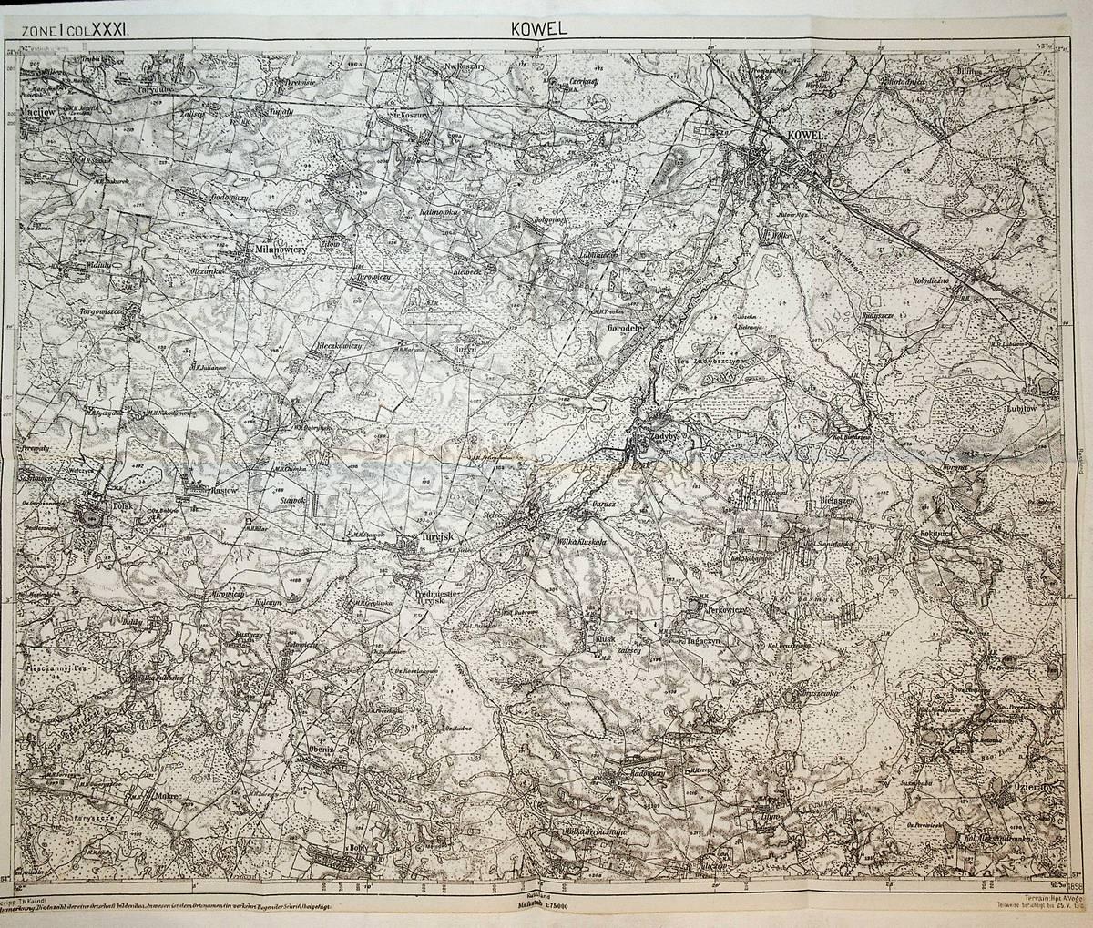 Kowel -Land: RUSSLAND (= Specialkarte der Österreichisch-Ungarischen ...
