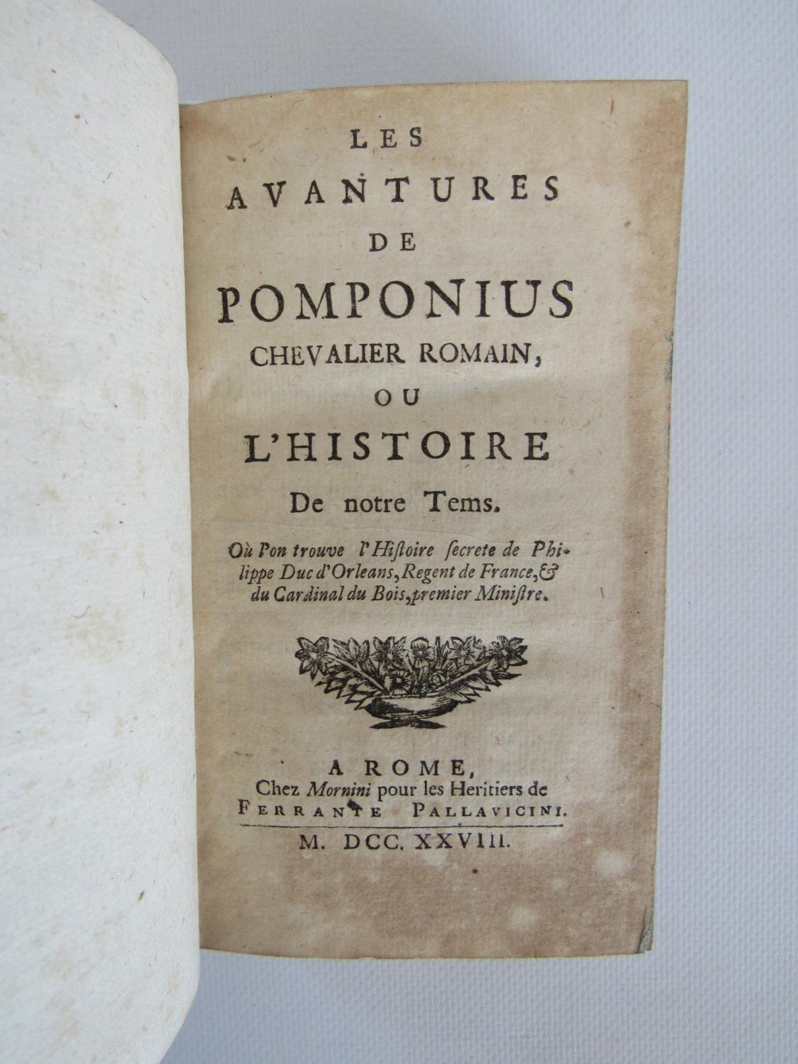 Les avantures de Pomponius Chevalier romain, ou l'histoire de notre ...