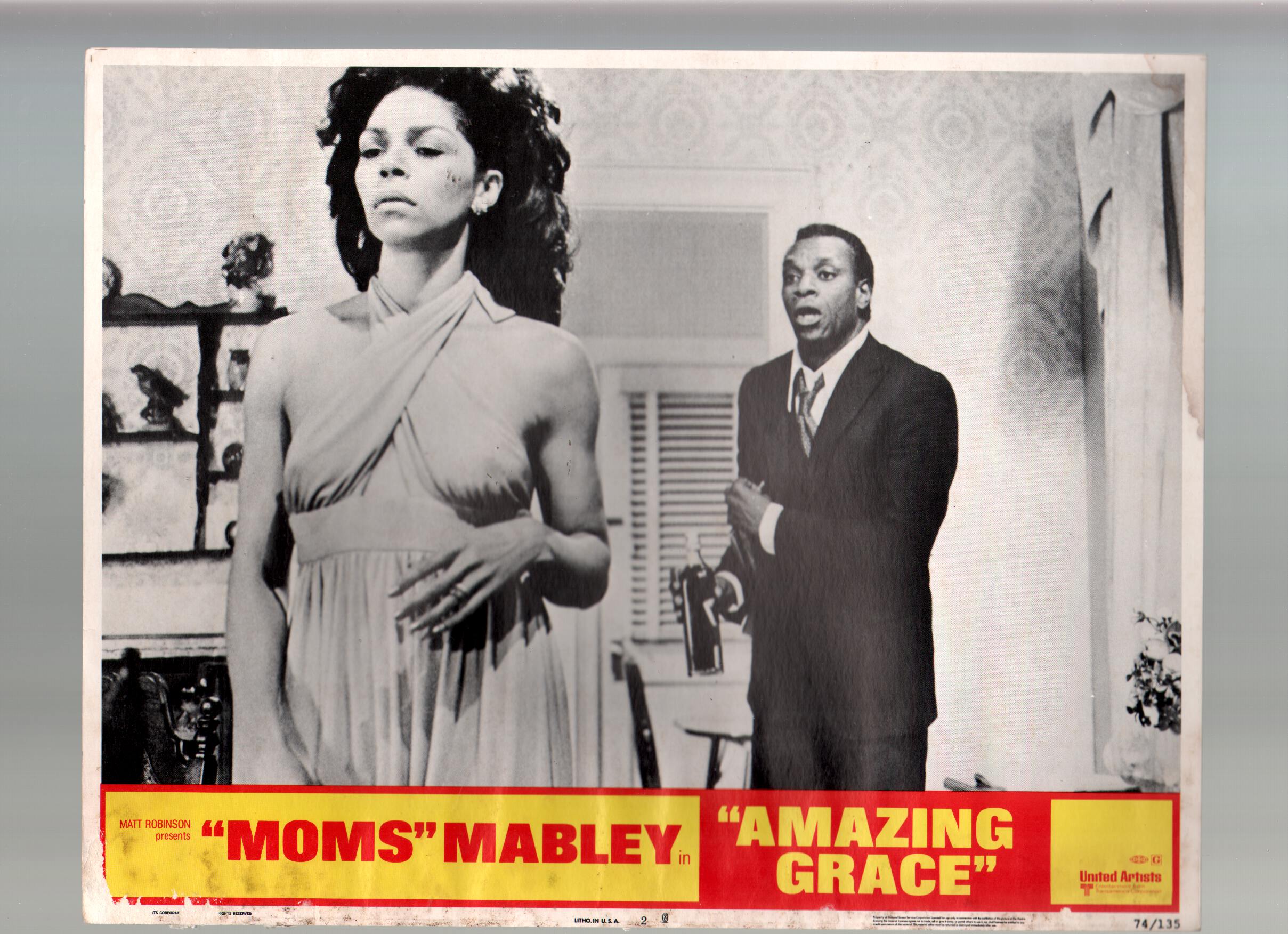 Amazing Grace-Moms Mabley-Slappy White-11x14-Color-Lobby Card: (1974 ...