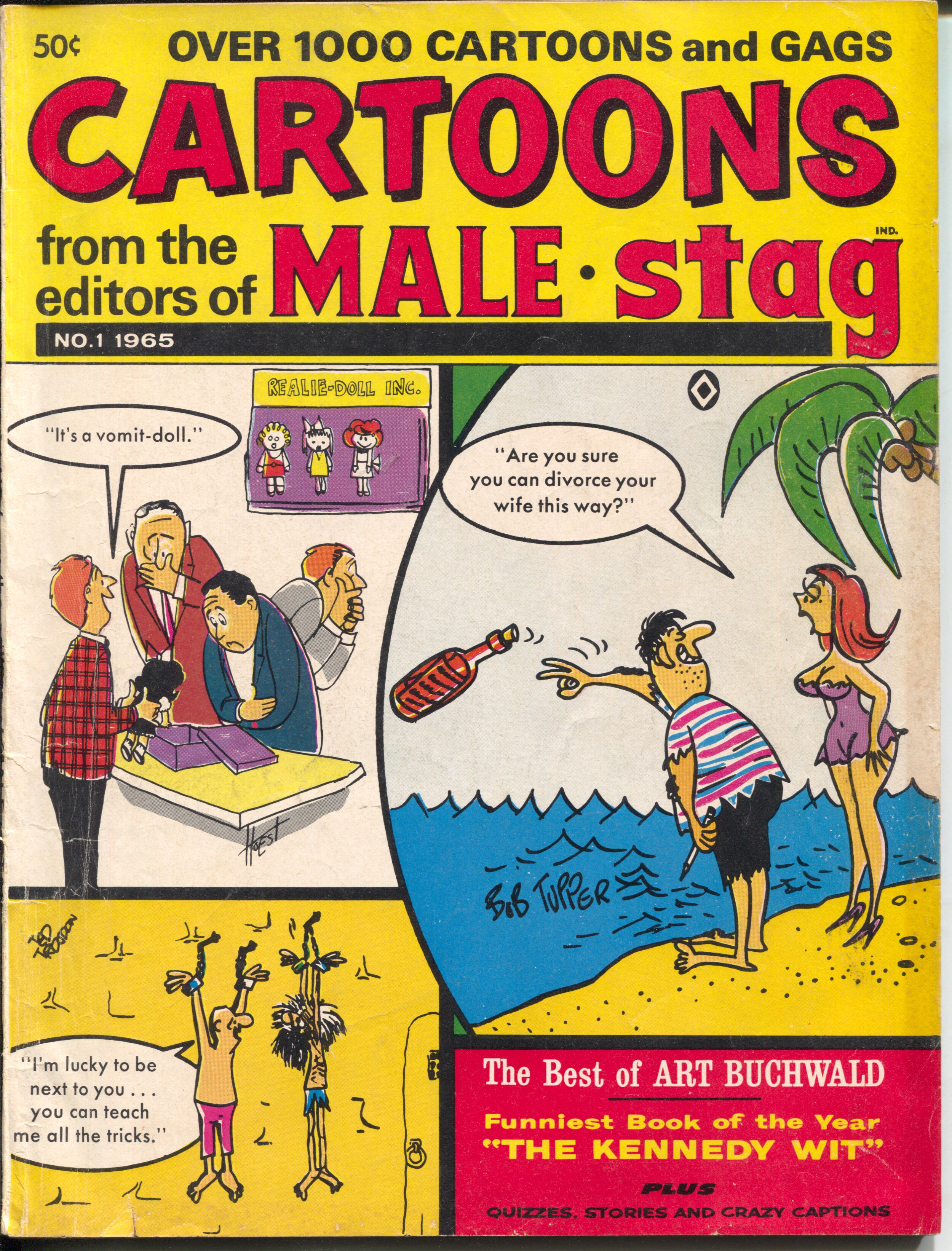 Cartoons From The Editors of Male & Stag Magazine #1 1965- Davis ...