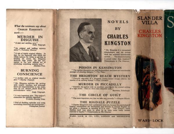 Slander Villa by Charles Kingston (First Edition) File Copy by Charles ...
