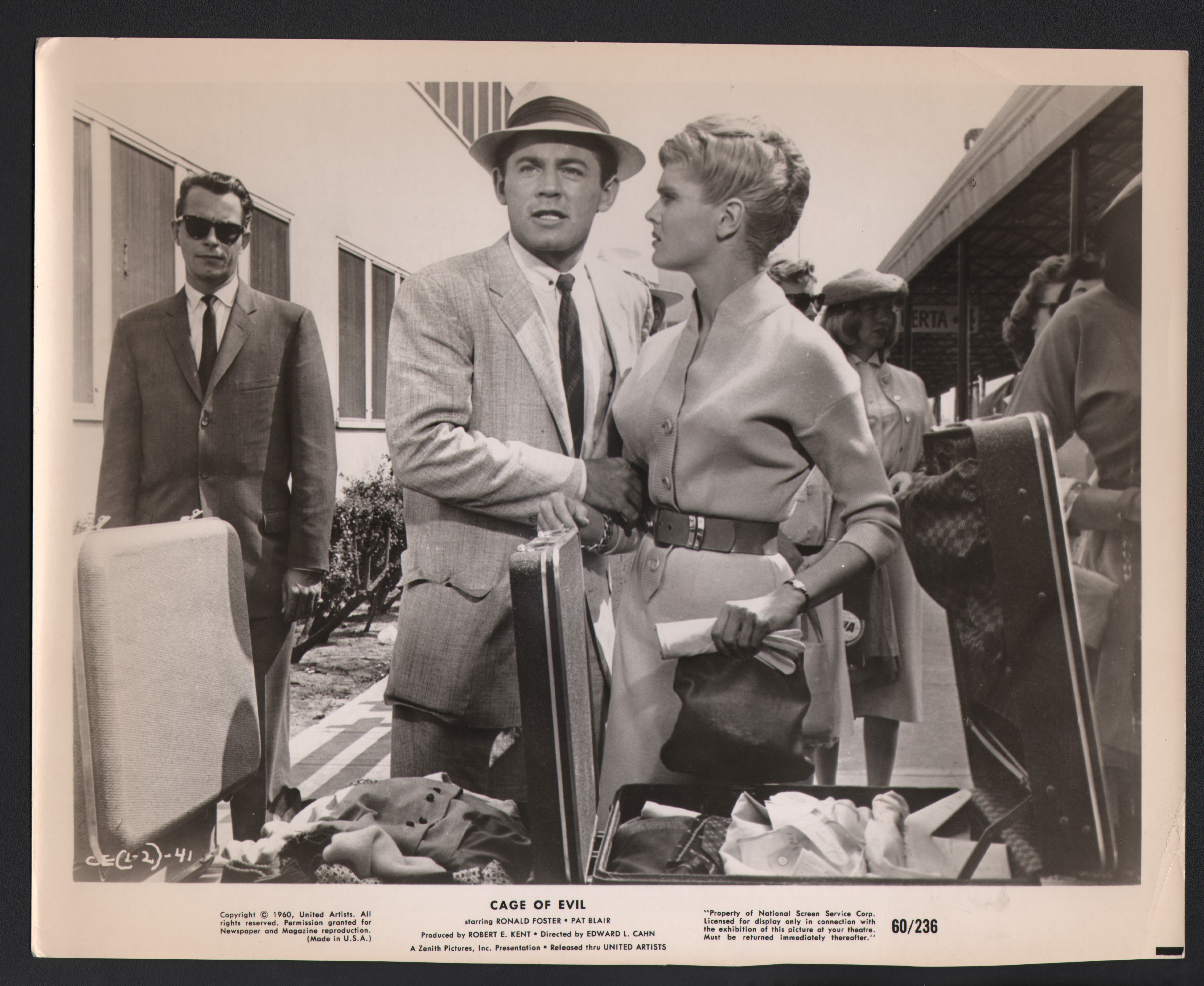 Cage of Evil-Ronald Foster and Pat Blair-B&W-Still: Photograph | DTA ...