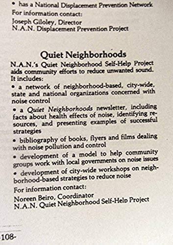 Neighborhood Guide to Quiet: Quiet Neighborhood Self Help Project, an ...