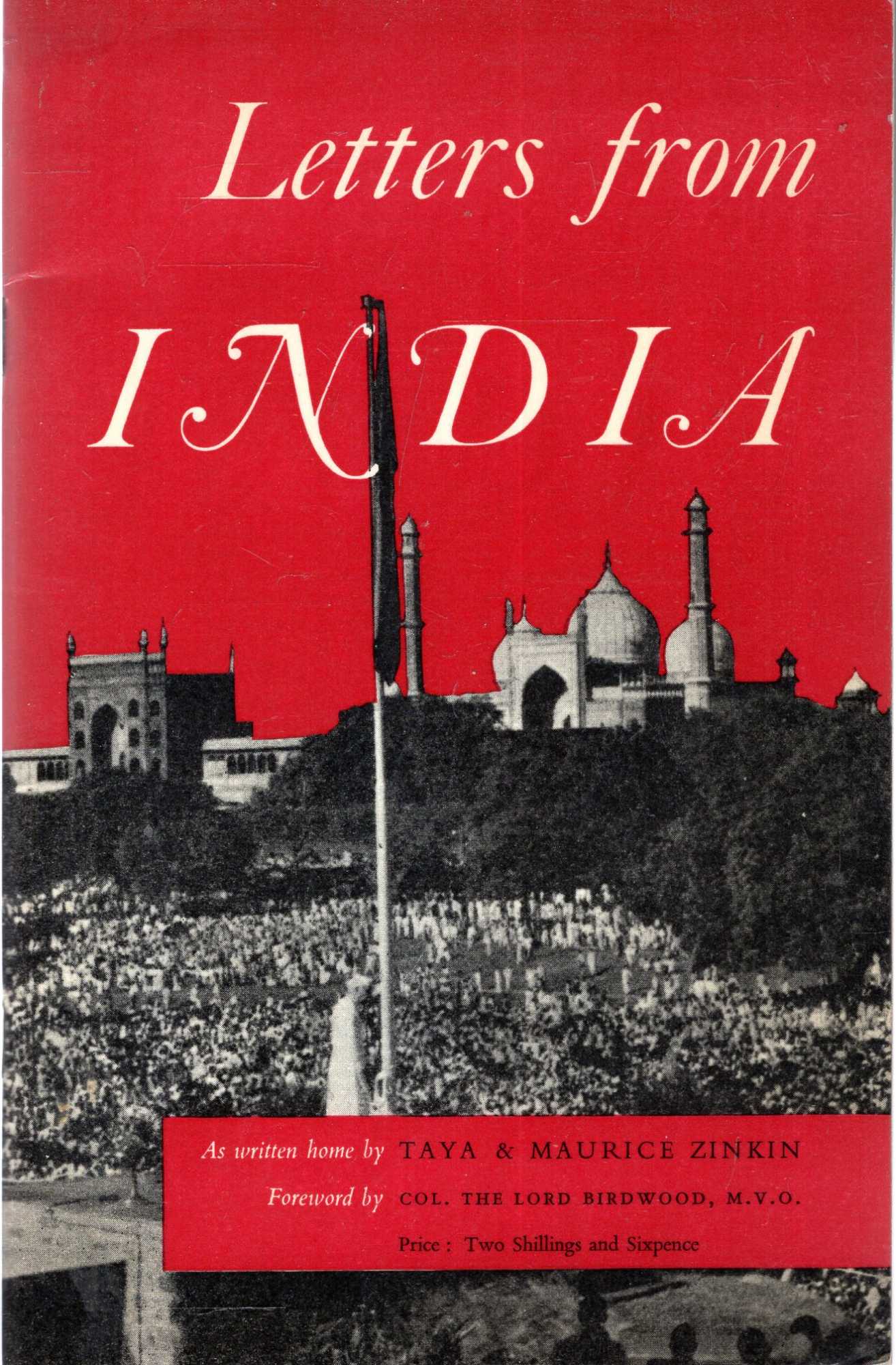 Letters from India as written home von Zinkin, Taya and Maurice: Very ...