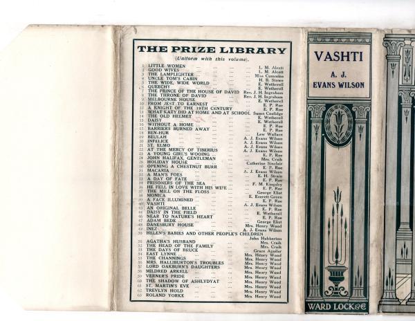 Vashti by Augusta J. Evans Wilson (Publisher's File Copy) by Augusta J ...