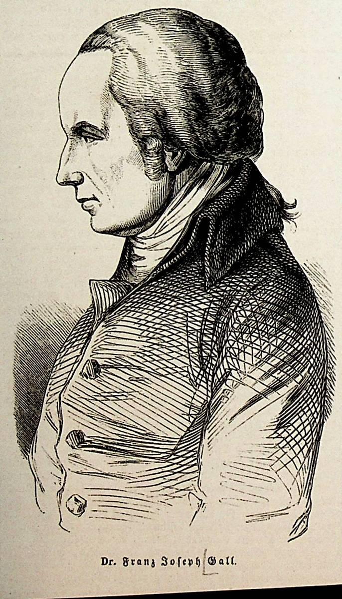 GALL, Franz Joseph Gall (1758-1828) deutscher Arzt, Anatom und ...