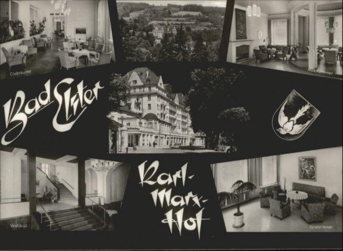 Postkarte Carte Postale Bad Elster Karl-Marx-Hof *: Manuscript / Paper ...