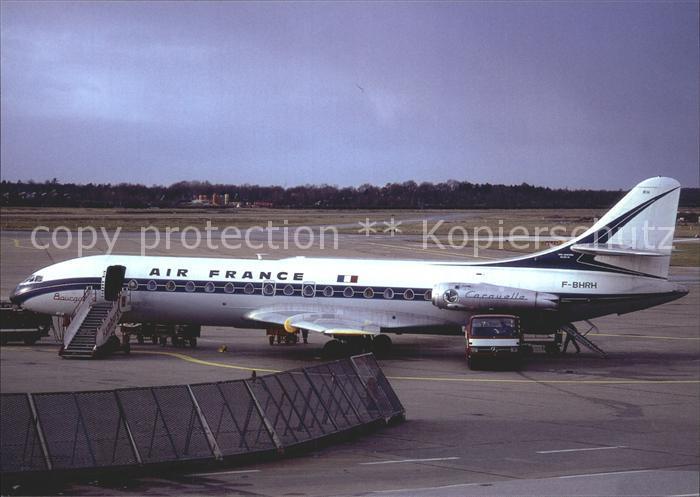 Postkarte Carte Postale Flugzeuge Zivil Air France Caravelle I F-BHRH ...