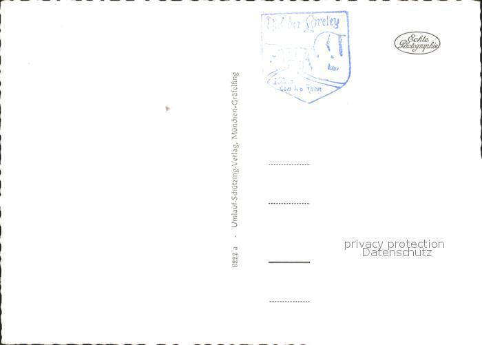 Postkarte Carte Postale Liederkarte Loreley Gedicht H. Heine ...