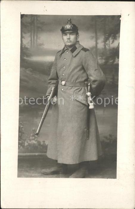 Postkarte Carte Postale Militaria WK1 Artillerie Soldat Stahlhelm ...