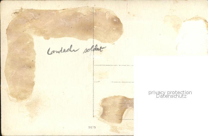 Postkarte Carte Postale Militaria Landwehr Soldat WK1: Manuscript ...
