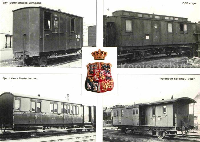 Postkarte Carte Postale Eisenbahn Forsiden Aeldre bureavogne Den ...