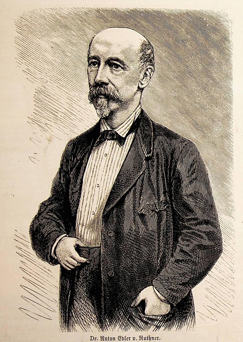 RUTHNER, Anton Edler von Ruthner(1817-1897) Bergsteiger, Alpenforscher ...