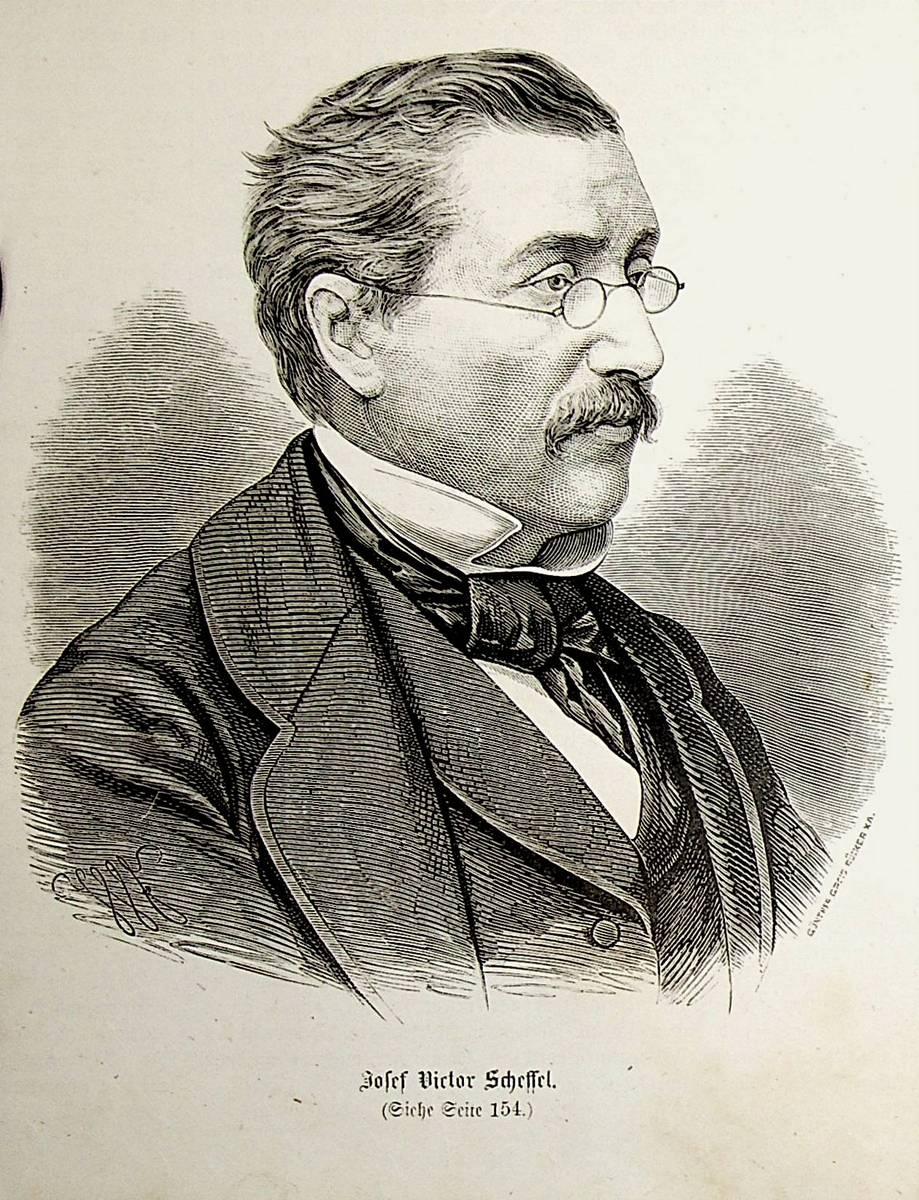 SCHEFFEL, Joseph Victor von Scheffel (1826-1886) Schriftsteller: (1876 ...