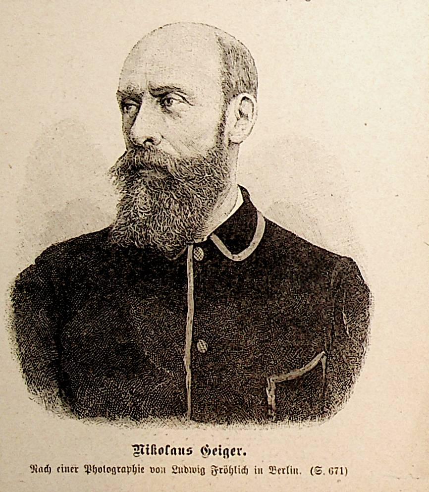 GEIGER, Nikolaus Geiger (1849-1897), deutscher Maler und Bildhauer ...