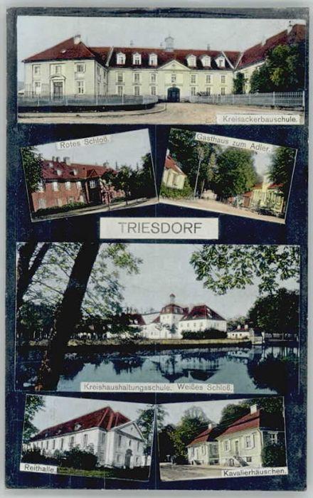 Postkarte Carte Postale Triesdorf Bahnhof Rotes Schloss Gasthaus Adler ...
