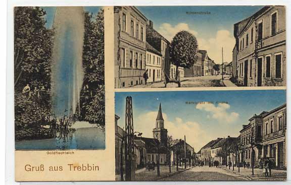 Postkarte Carte Postale 40070604 Trebbin Trebbin Trebbin: Manuscript ...