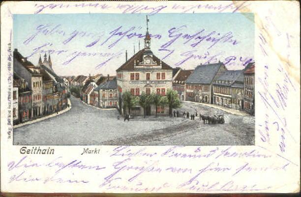 Postkarte Carte Postale 40371275 Geithain Geithain Markt 1904 Geithain ...