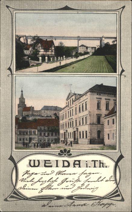 Postkarte Carte Postale 40648099 Weida Thueringen Weida x Weida Thueringen: Manuscrit / Papier ...