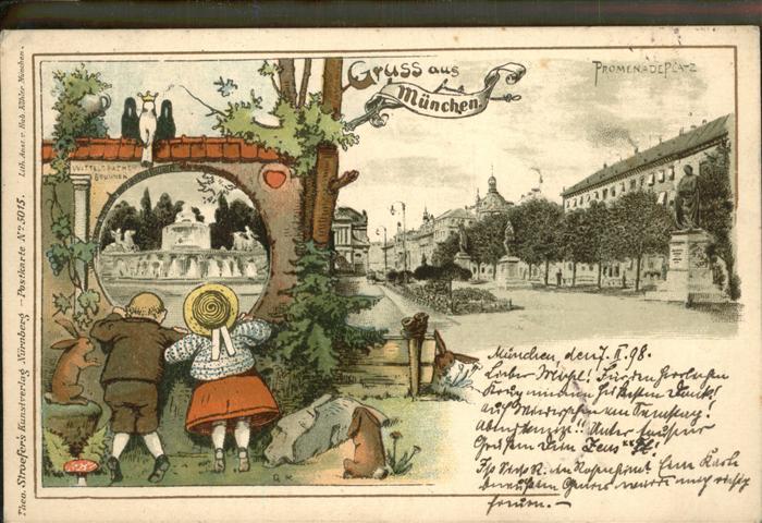 Postkarte Carte Postale 41062751 Muenchen Promenadeplatz Hase Muenchen ...
