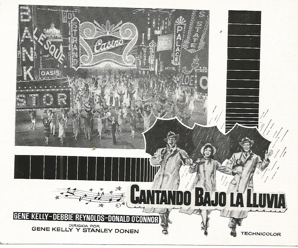 FLYER PUBLICITARIO 118: Film Cantando bajo la lluvia von Varios: (2000) Manuskript ...