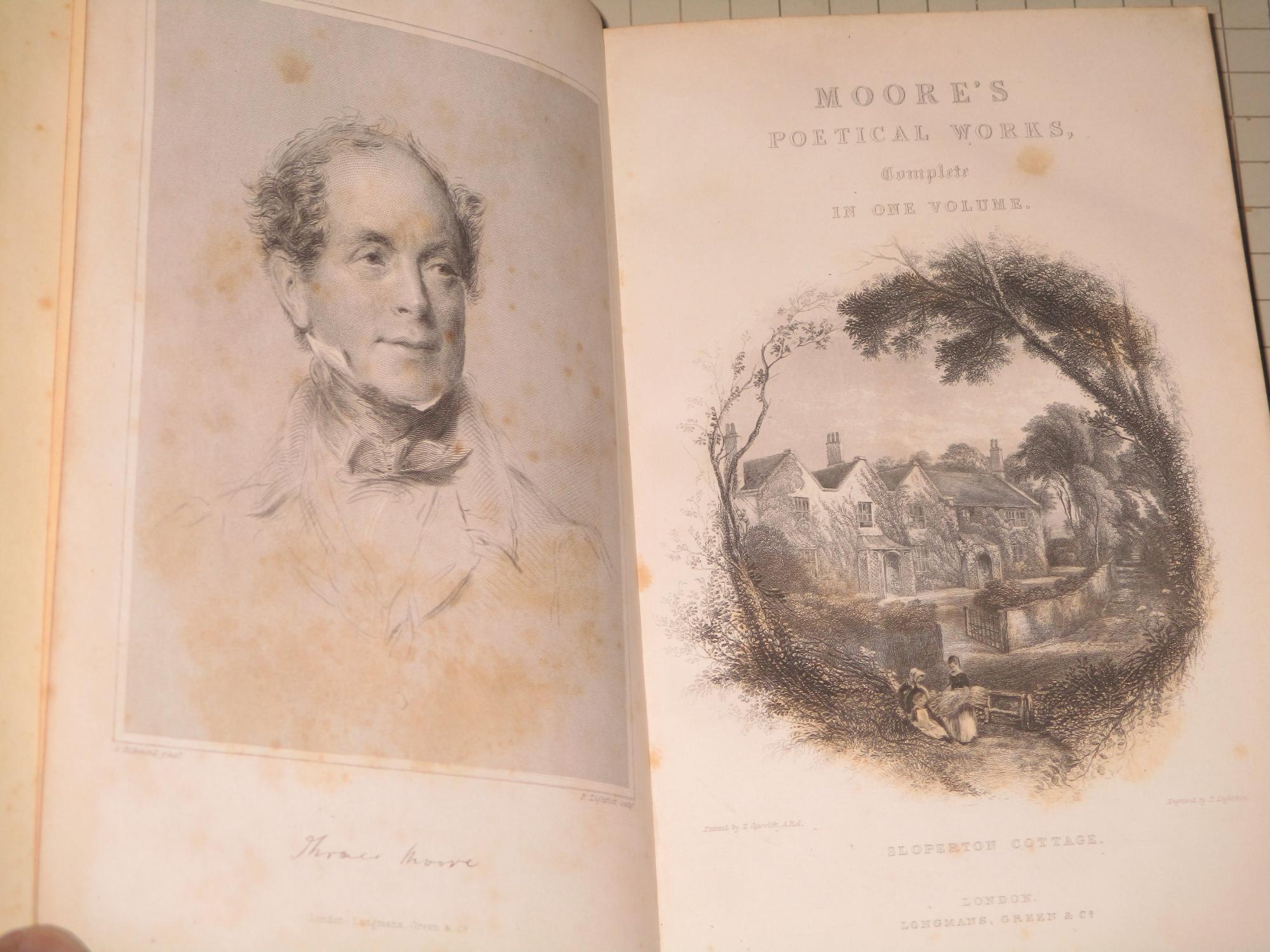 The Poetical Works of Thomas Moore: Good Hardcover (1865) | rareviewbooks