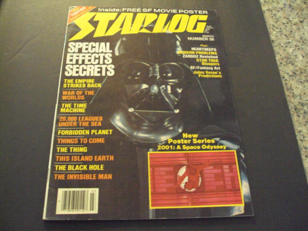 Starlog # 56 Mar 1981 Special Effect Secrets, 2001 Space Odyssey Poster ...