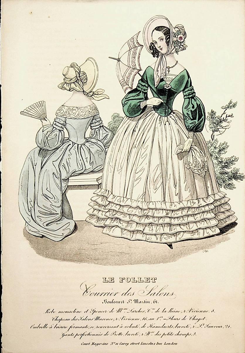 Damenmode1830 er Jahre(Aus: Le Follet : courrier des salons ; journal ...